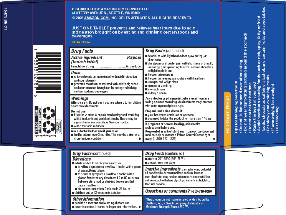 BASIC CARE HEARTBURN PREVENTION- famotidine tablet, film coated