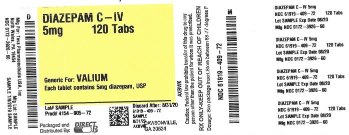 DIAZEPAM by Direct_Rx DIAZEPAM tablet