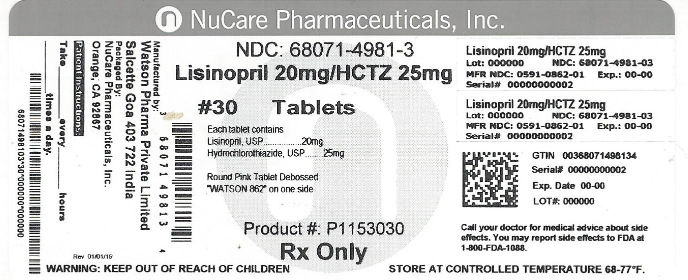 LISINOPRIL AND HYDROCHLOROTHIAZIDE tablet