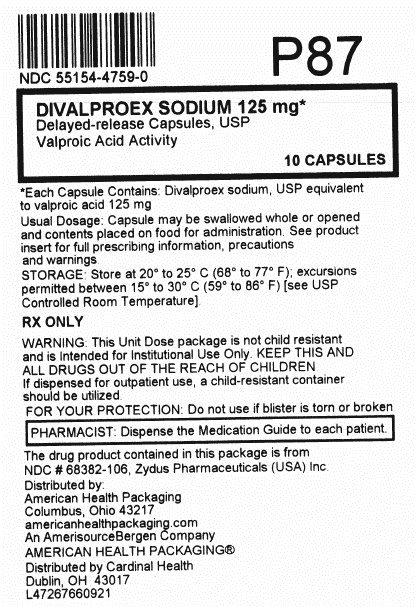 DIVALPROEX SODIUM capsule, coated pellets