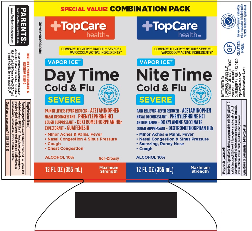 TOPCARE DAY TIME NITE TIME COLD AND FLU- acetaminophen ...