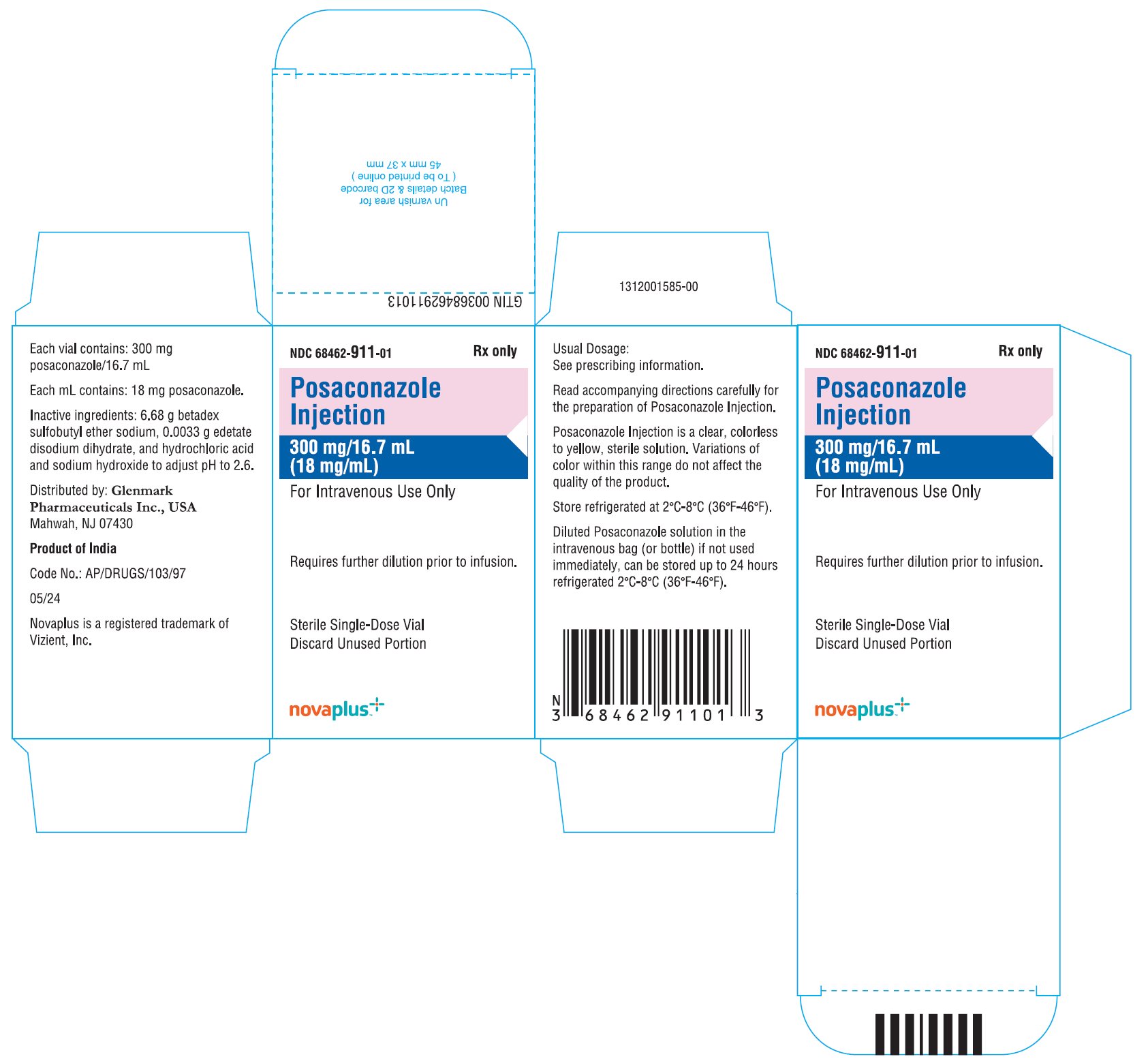 POSACONAZOLE injection, solution