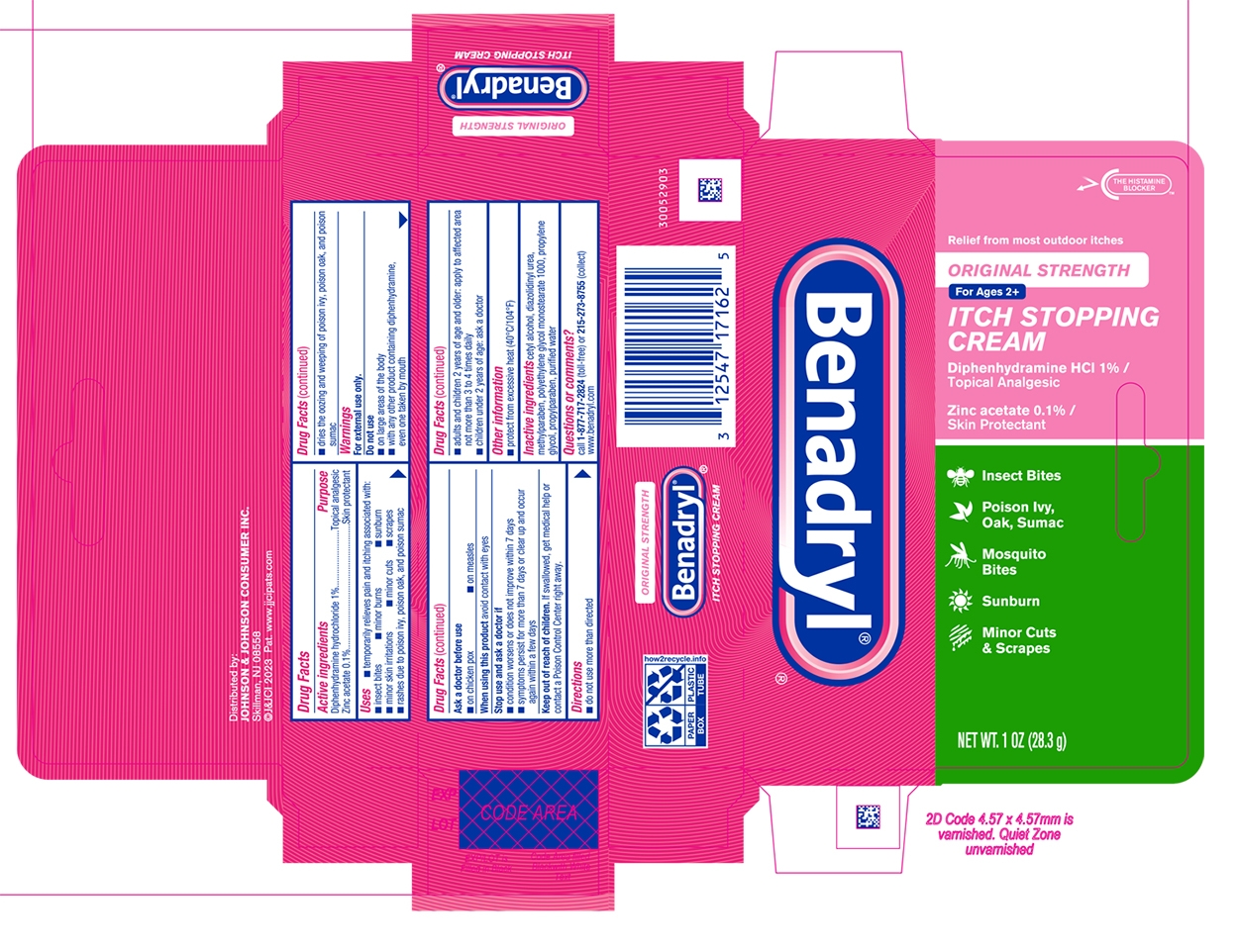 BENADRYL ORIGINAL STRENGTH ITCH STOPPING- diphenhydramine hydrochloride ...