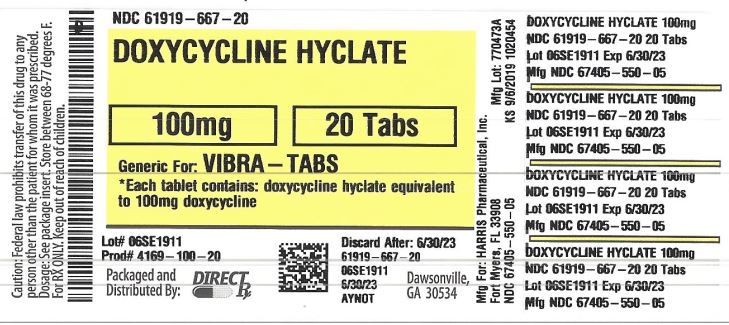 DOXYCYCLINE HYCLATE tablet, film coated