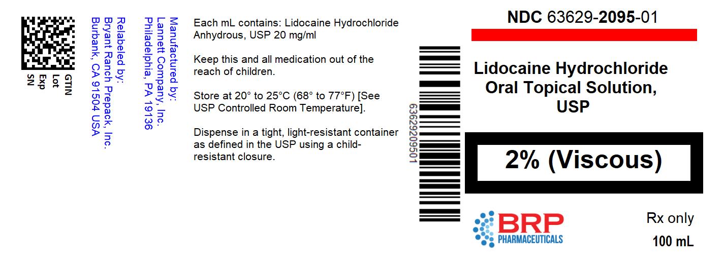 LIDOCAINE HYDROCHLORIDE ORAL TOPICAL SOLUTION USP, 2% (Viscous)