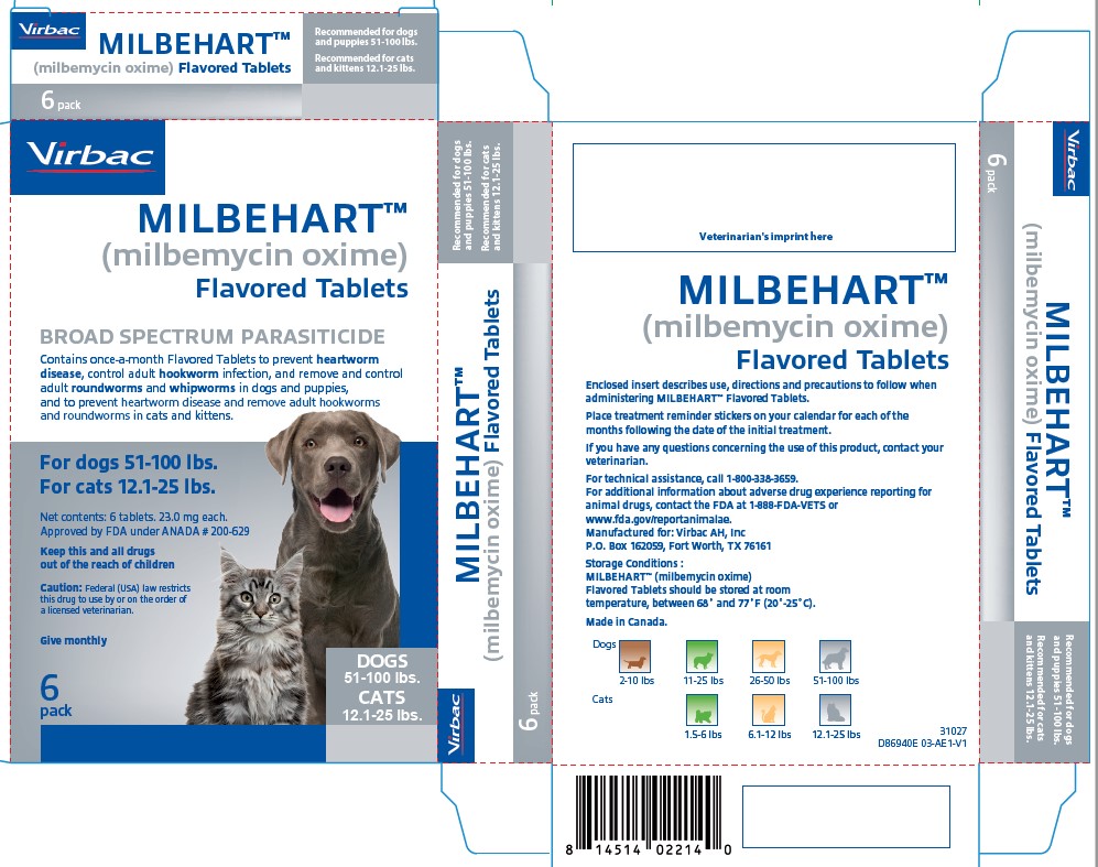 MILBEHART FLAVORED- milbemycin oxime tablet