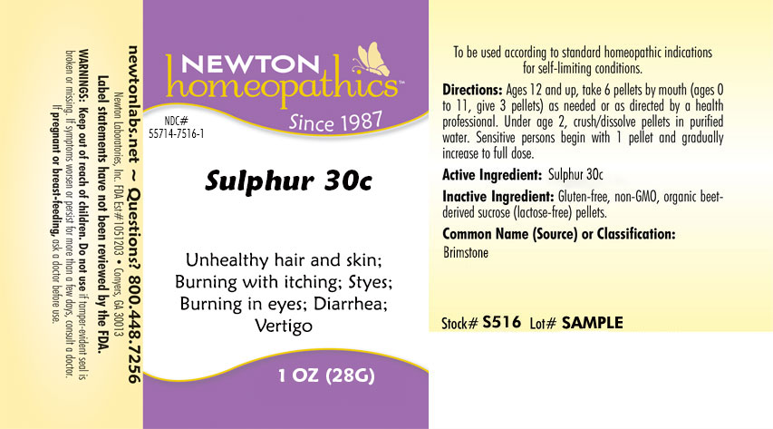 Sulphur by Newton Laboratories, Inc. Sulphur 7516-Dis