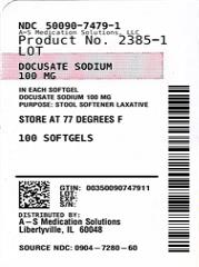 DOCUSATE SODIUM capsule, liquid filled