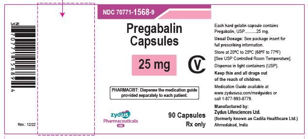 pregabalin by Zydus Lifesciences Limited Pregabalin Capsules, CV