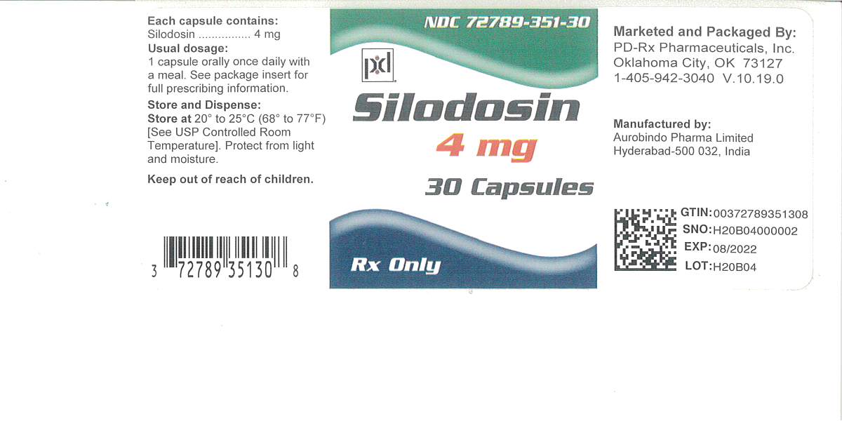 SILODOSIN by PD-Rx Pharmaceuticals, Inc. SILODOSIN capsule