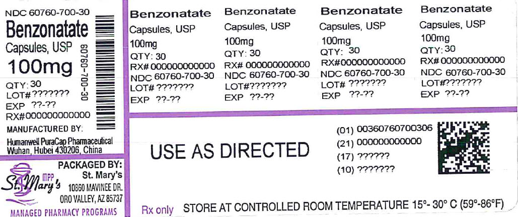 Benzonatate by St. Mary's Medical Park Pharmacy BENZONATATE capsule