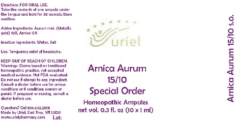 ARNICA AURUM 15/10 SPECIAL ORDER liquid
