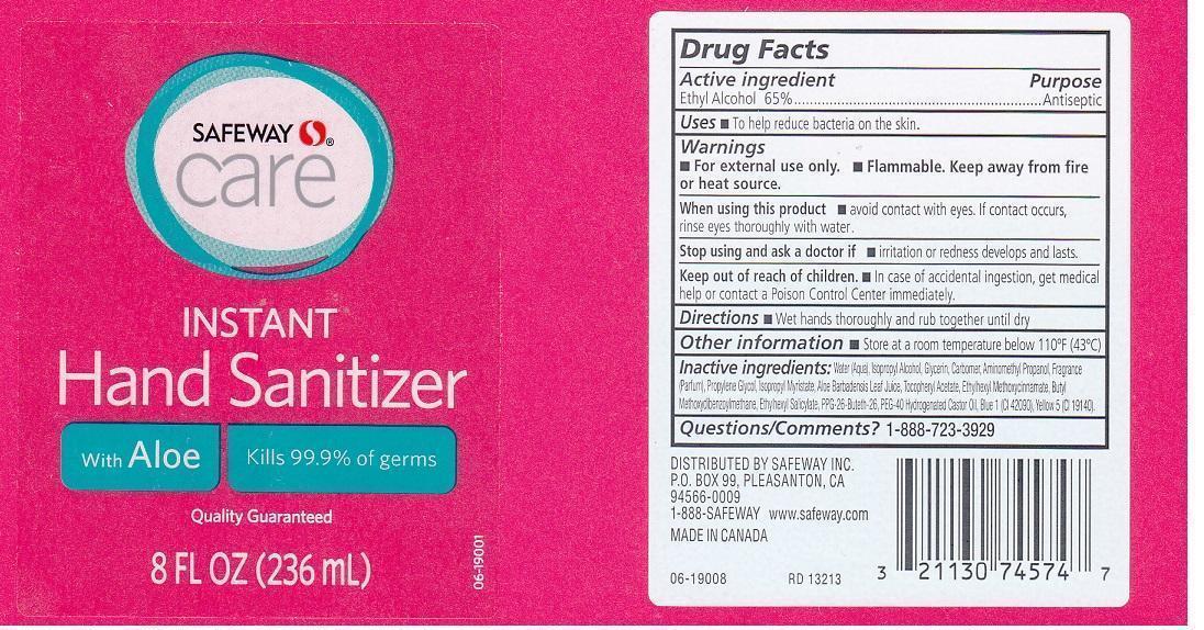 SAFEWAY CARE ALOE- ethyl alcohol liquid