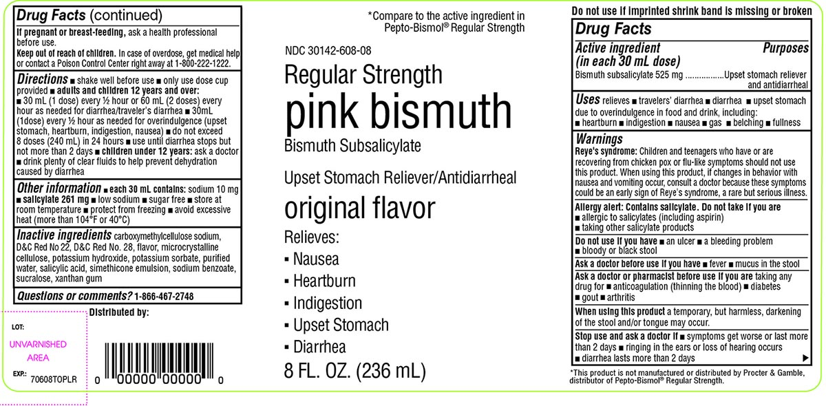 KROGER REGULAR STRENGTH PINK BISMUTH- bismuth subsalicylate suspension