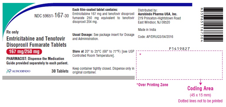 EMTRICITABINE AND TENOFOVIR DISOPROXIL FUMARATE tablet, film coated