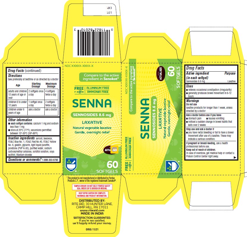 SENNA by Rite Aid Corporation / Spirit Pharmaceuticals LLC / MEDGEL ...