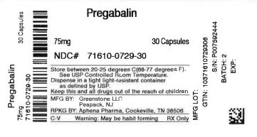 Pregabalin by Aphena Pharma Solutions - Tennessee, LLC PREGABALIN capsule