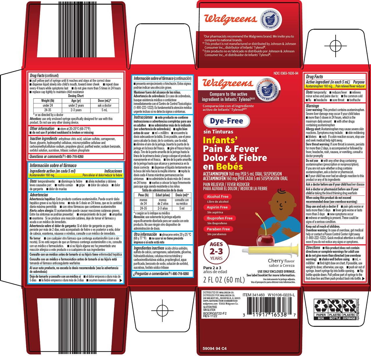 INFANTS PAIN AND FEVER- acetaminophen suspension