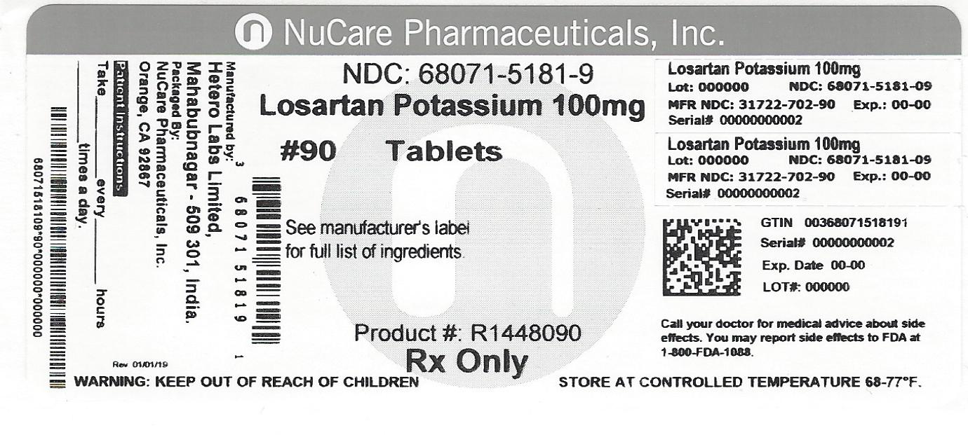 LOSARTAN POTASSIUM tablet, film coated