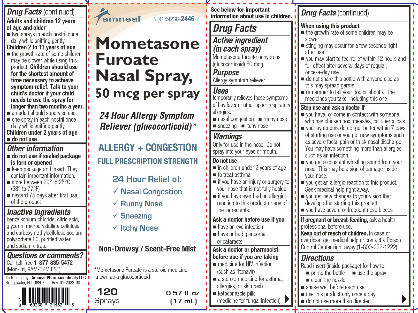 MOMETASONE FUROATE- mometasone spray, metered