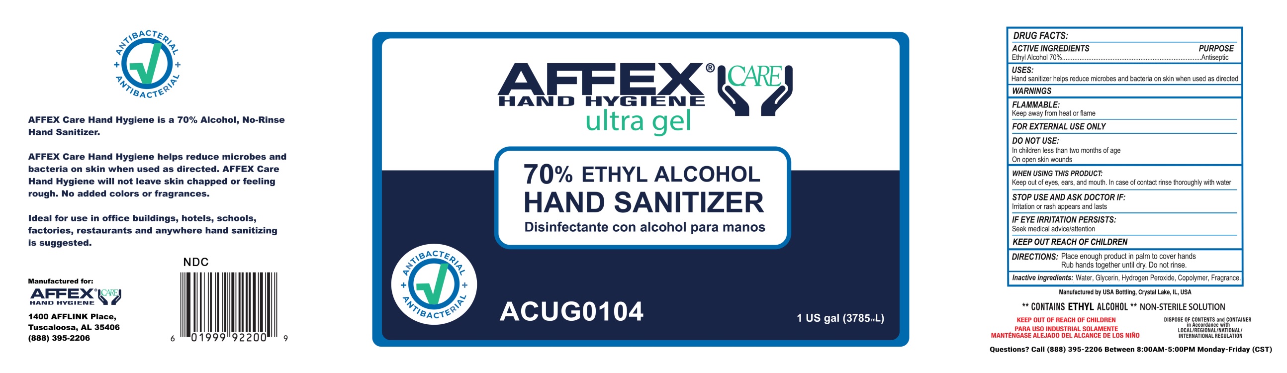 AFFEX CARE ULTRA HAND SANITIZER- alcohol gel
