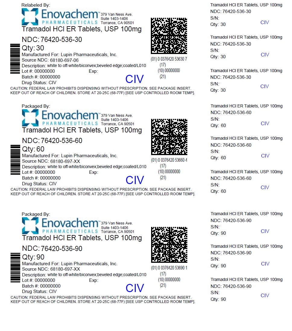 TRAMADOL HYDROCHLORIDE tablet, extended release