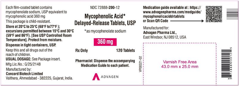 MYCOPHENOLIC ACID tablet, delayed release