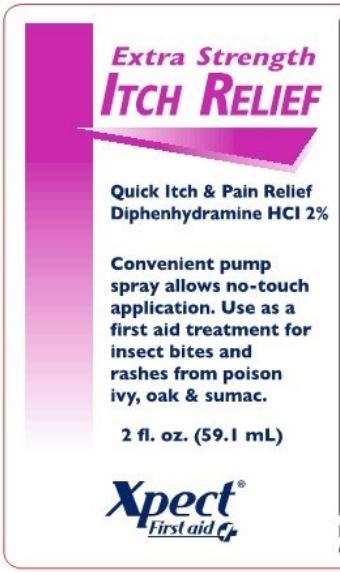 XPECT EXTRA STRENGTH ITCH RELIEF- diphenhydramine hydrochloride spray