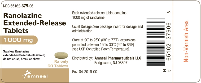 RANOLAZINE tablet, film coated, extended release