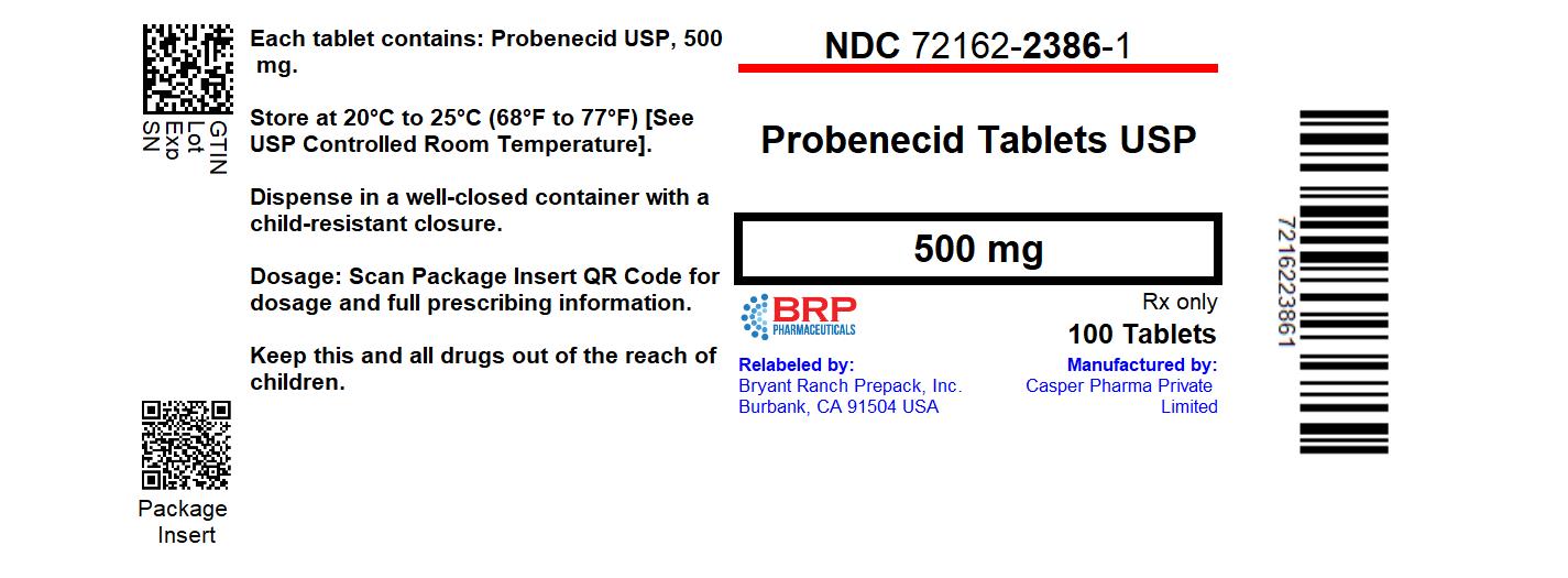 Probenecid by Bryant Ranch Prepack PROBENECID tablet