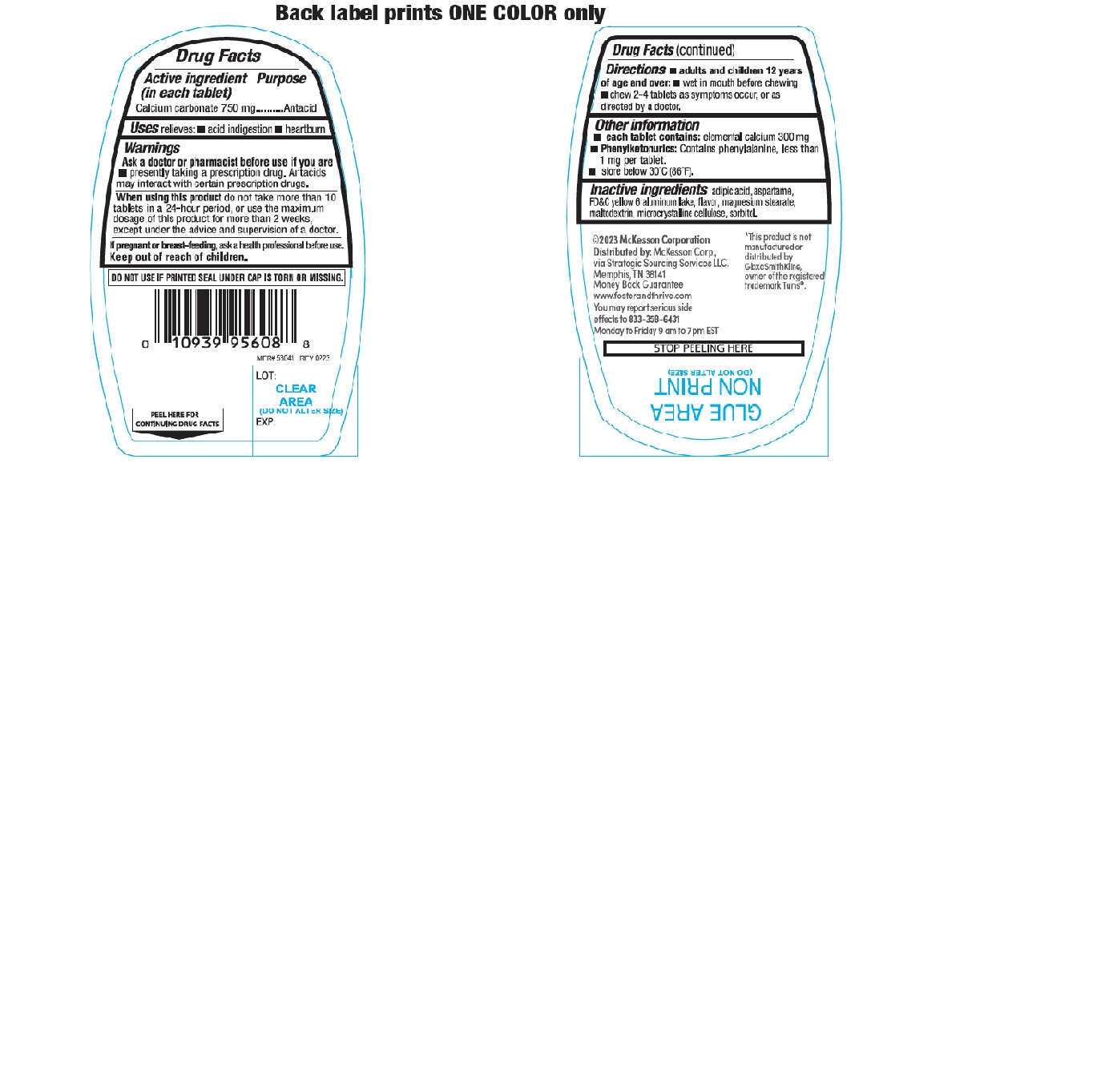 FOSTER AND THRIVE EXTRA STRENGTH SUGAR FREE ANTACID ORANGE- calcium ...