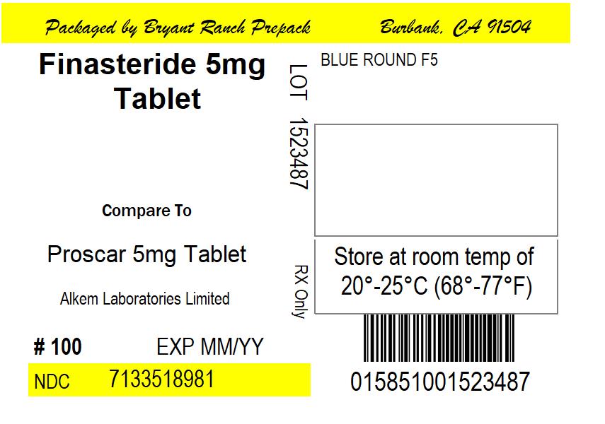 FINASTERIDE tablet, film coated
