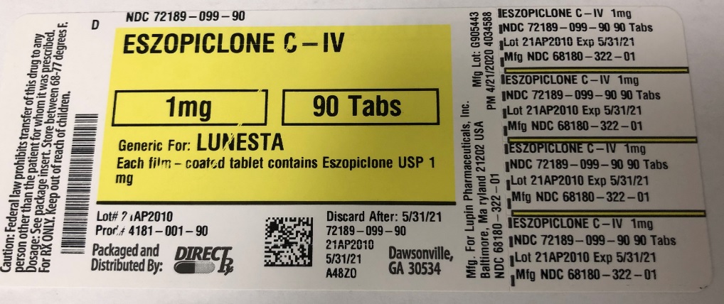 ESZOPICLONE tablet, film coated