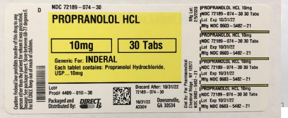 PROPRANOLOL HYDROCHLORIDE tablet