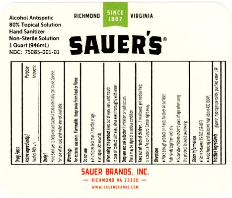 SAUERS- alcohol solution