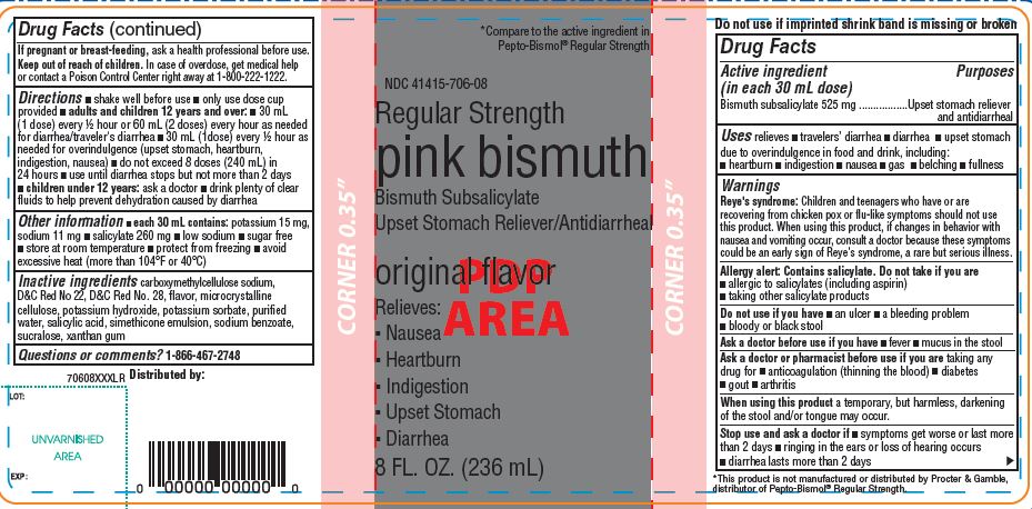 PUBLIX REGULAR STRENGTH PINK BISMUTH- bismuth subsalicylate suspension