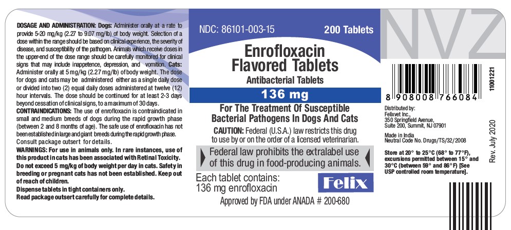 ENROFLOXACIN FLAVORED- enrofloxacin tablet