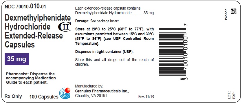 DEXMETHYLPHENIDATE HYDROCHLORIDE capsule, extended release