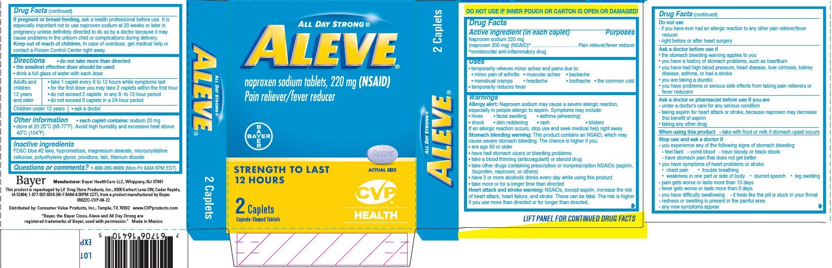 ALEVE- naproxen sodium tablet