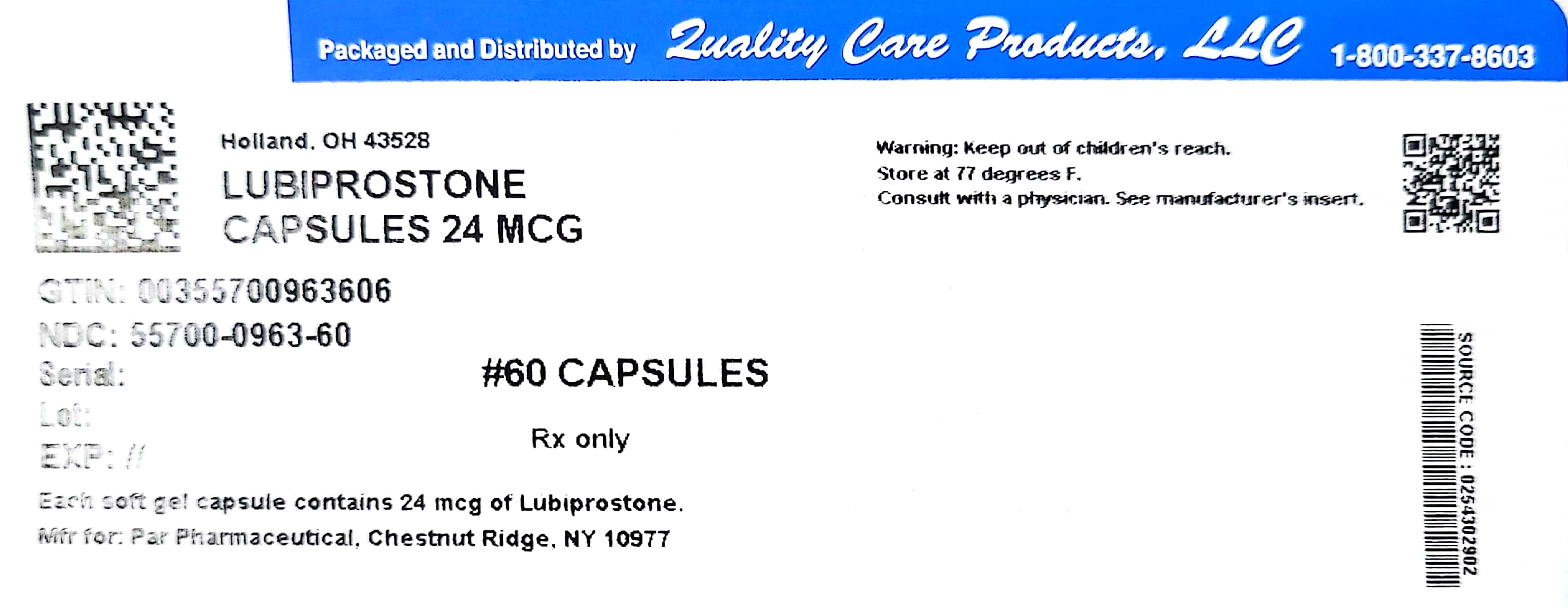 LUBIPROSTONE capsule, gelatin coated