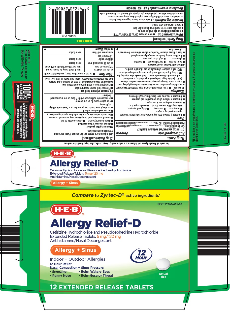 ALLERGY RELIEF D- cetirizine hydrochloride, pseudoephedrine ...