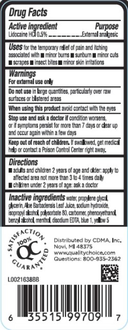 PAIN RELIEVING GEL- lidocaine hydrochloride gel
