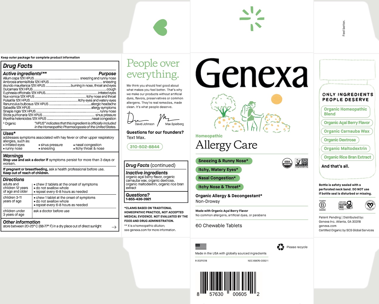GENEXA ALLERGY CARE- allium cepa, ambrosia artemisiifolia, arundo ...