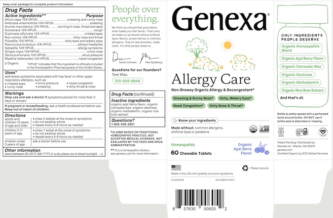 GENEXA ALLERGY CARE- allium cepa, ambrosia artemisiifolia, arundo ...