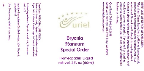BRYONIA STANNUM SPECIAL ORDER liquid