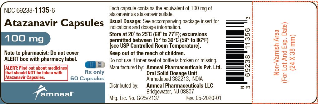 Atazanavir by Amneal Pharmaceuticals NY LLC ATAZANAVIR capsule