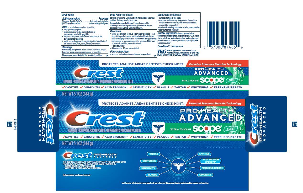Crest Pro Health Advanced with a touch of Scope