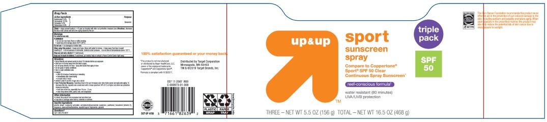 TARGET UP AND UP SPORT SPF 50- avobenzone, homosalat, octisalate ...