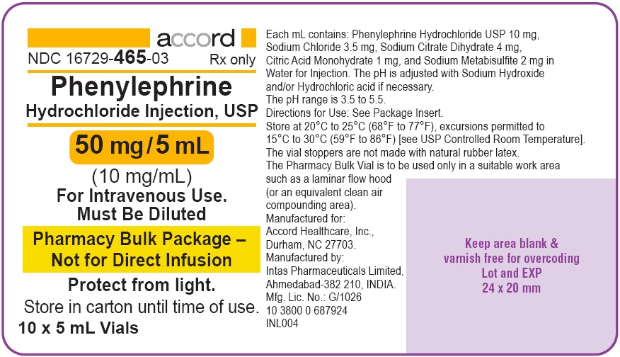PHENYLEPHRINE HYDROCHLORIDE injection