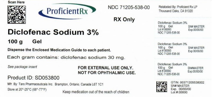 Diclofenac sodium by Proficient Rx LP DICLOFENAC SODIUM gel